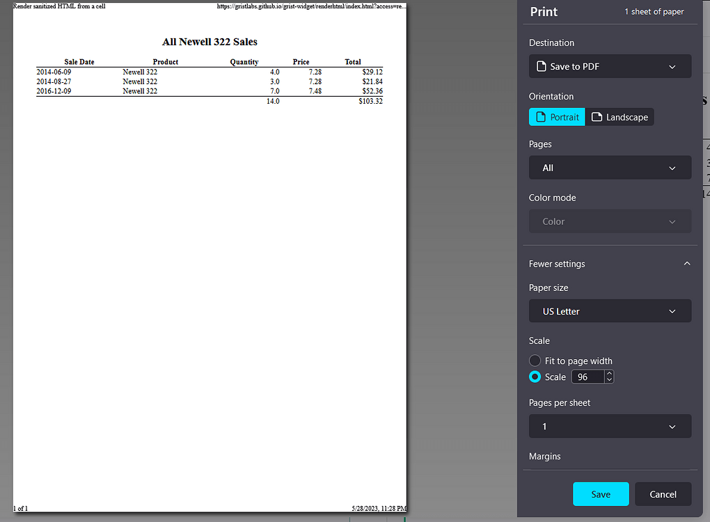 Basic HTML Reporting Template - Showcase - Grist Creators