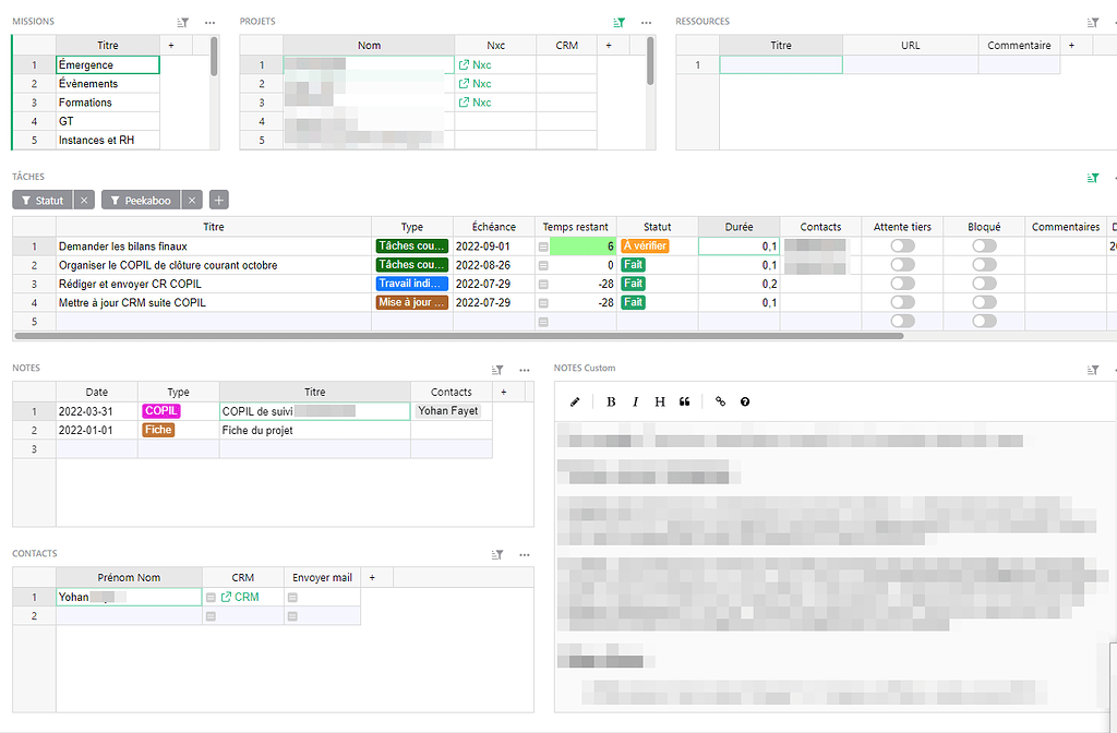 My use of Grist to manage my notes and tasks in one place - Showcase ...