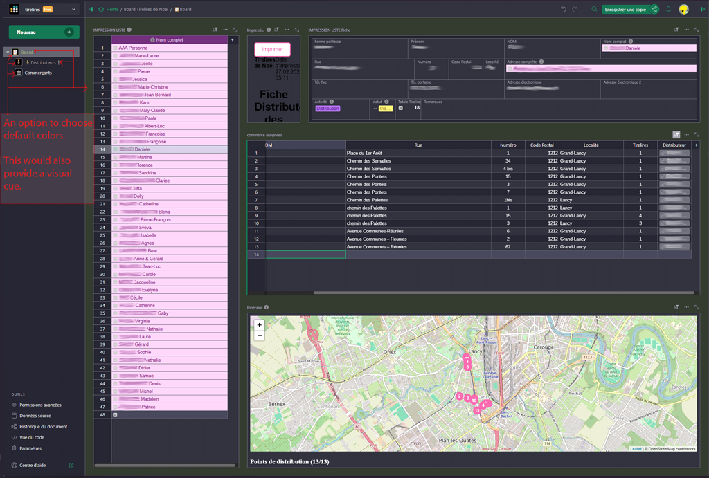 Grist page options : choose background colors default - Grist Feedback - Grist Creators