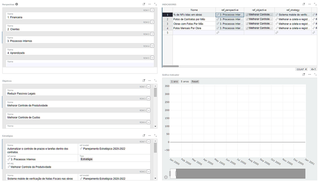How can I link a widget table to TWO different widgets? Or... is there ...