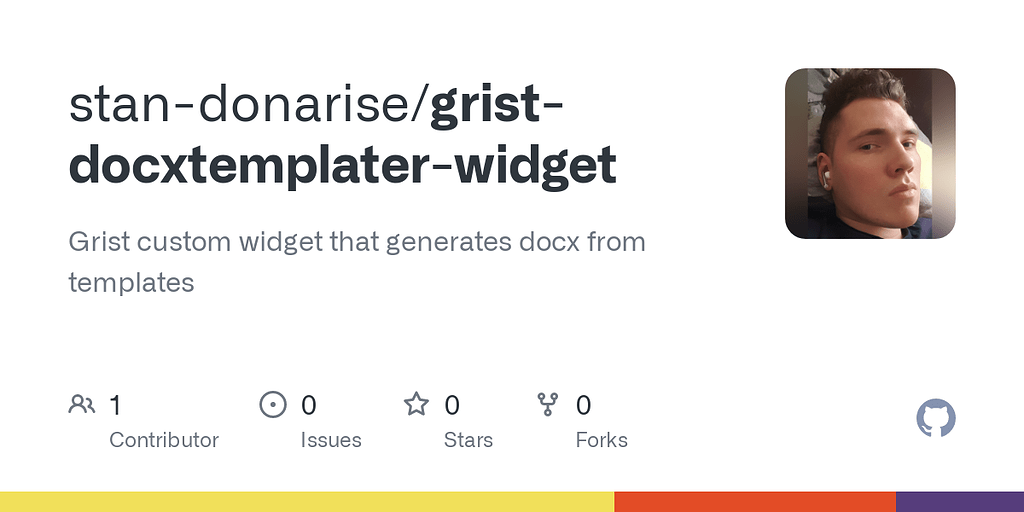Generate docx from template - Custom Widget - Showcase - Grist Creators