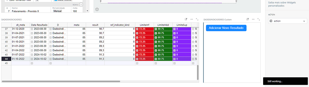 Action Button clicked, forever "Still Working"! What did I do wrong?! - Ask for Help - Grist ...