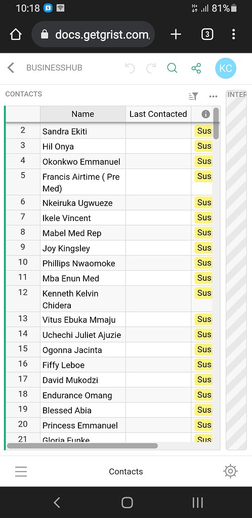 Search box and Formula creation - feature-requests - Grist Creators